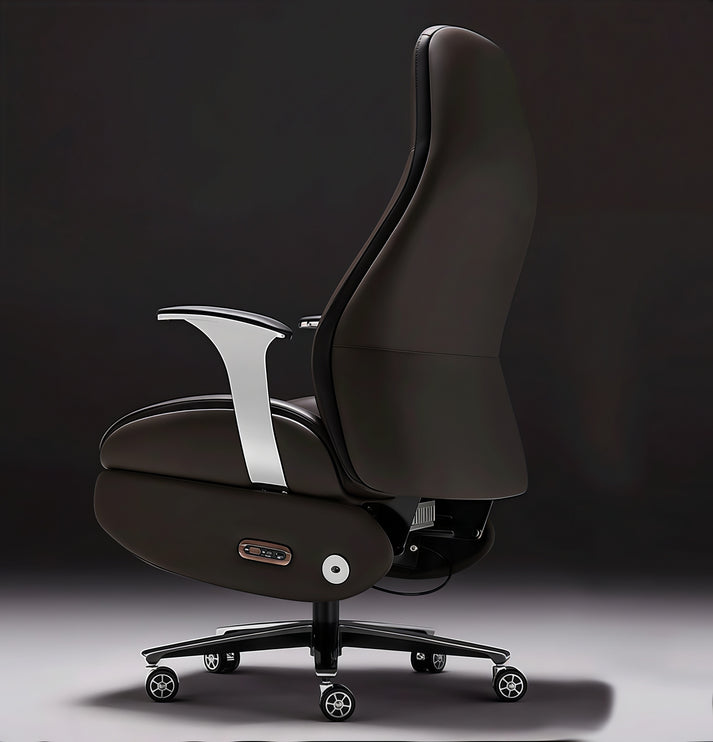 Alex Electric Executive Chair - Breathable Leather Office Chair | Povimo